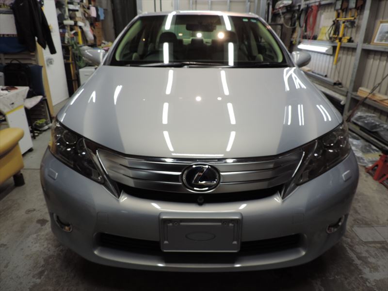 レクサス：H S250h・シルバーカラー・ボディ塗装面の磨き仕上げ施工 ｜ 自動車ボディの塗装面磨き仕上げとボディコーティングのことなら所沢の ...